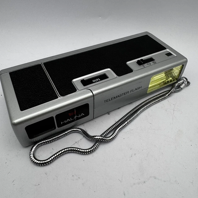 VINTAGE HALINA TELEMASTER Flash Film Camera Retro Unique With Strap ...