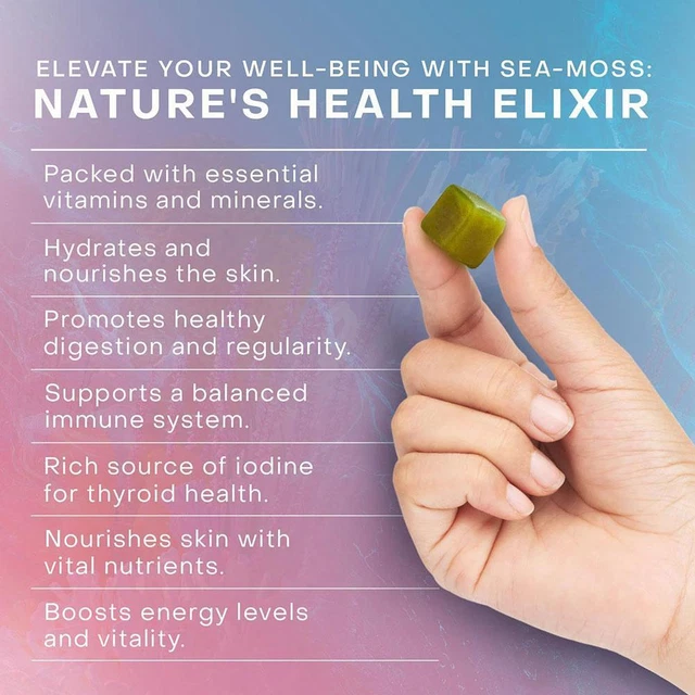 GLOW SEAWEED HEALTH Gummy Candy-Sea Moss & Pearl Powder Skin & Beauty ...
