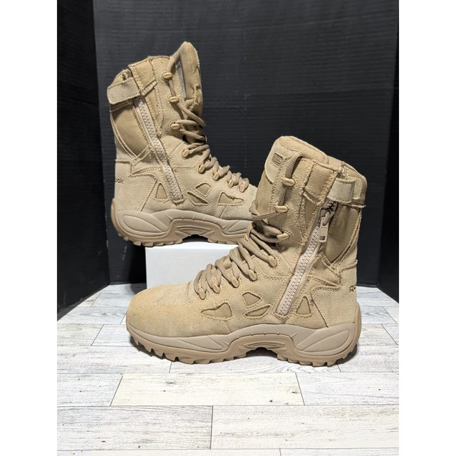 RB8895 REEBOK MEN'S Sz 8.5 Rapid Response RB Desert Tan 8" Stealth ...