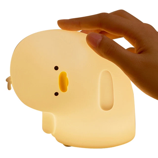 CUTE WHITE DUCK Night Light USB Rechargeable 1200mAh Touch Sensor ...