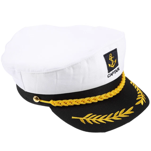 ADULT YACHT BOAT Ship Hat Sailor Captain Costume Captains Men and Women ...