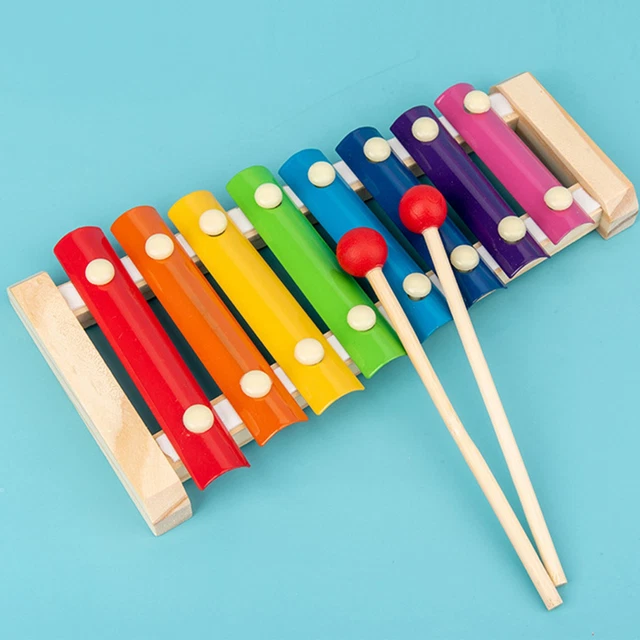 KIDS XYLOPHONE 2/5/9 Pcs Kids Instrument Kit Xylophone Educational Toy ...