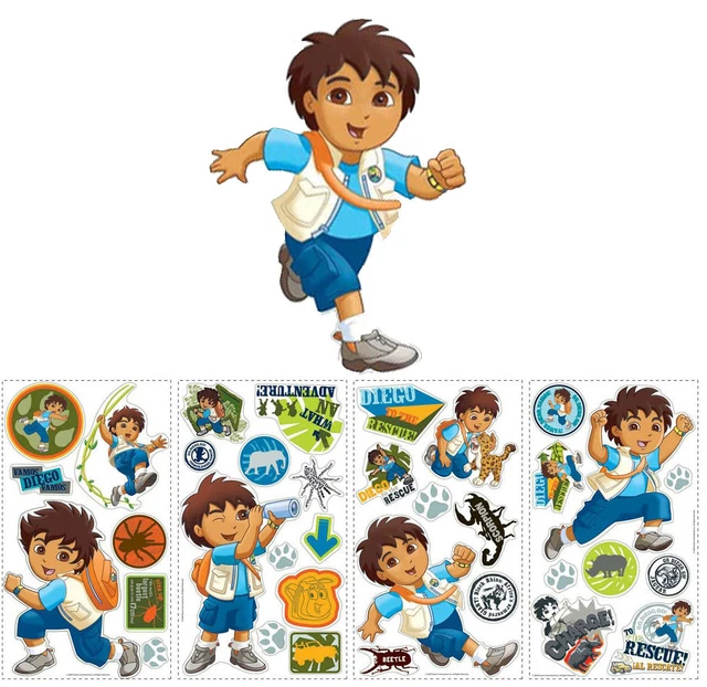 36 NICKELODEON GO DIEGO GO Children's Decorative Wall Stickers Decals ...