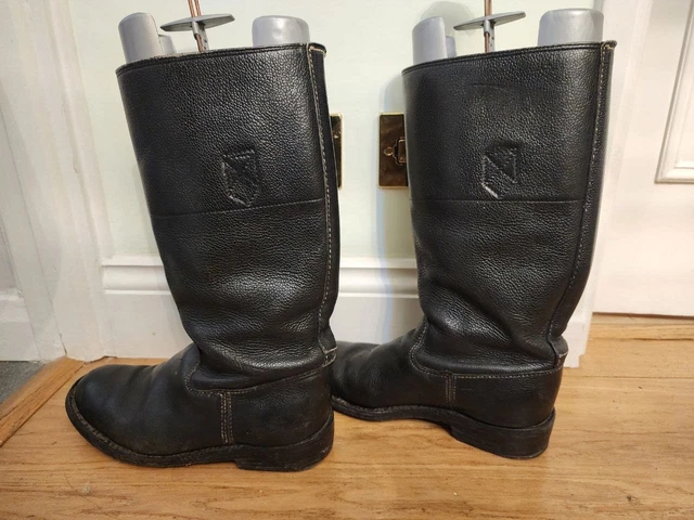 WW2 GERMAN OFFICER Leather hobnail Jackboots size 10 £70.00 - PicClick UK