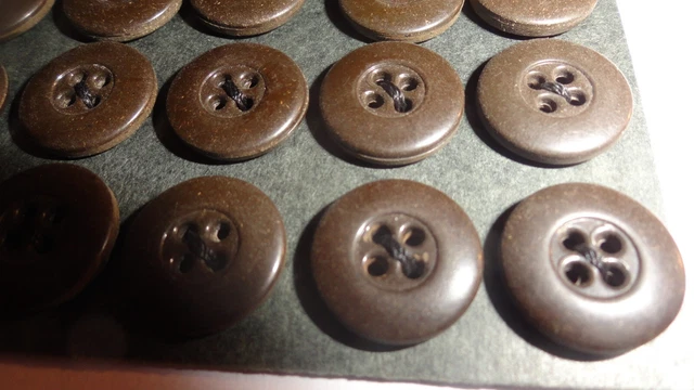 ORIGINAL WW2 GERMAN bakelite Uniform Buttons - 30 pcs- 14mm $41.84 ...