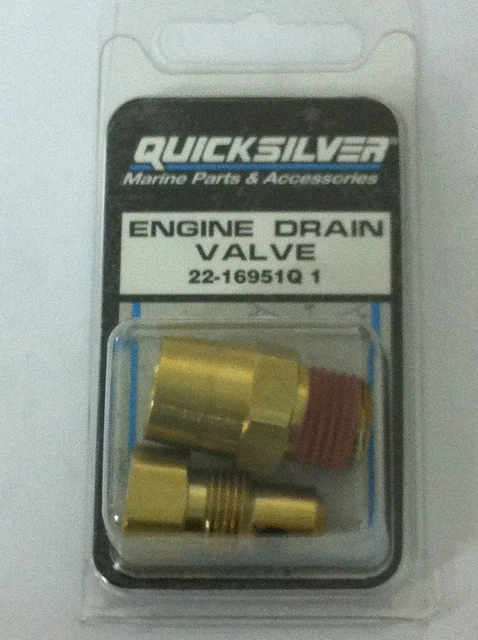 OEM MERCRUISER EXHAUST Manifold & Engine Block Drain Plug KIT 22 ...