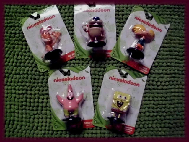 NICKELODEON~SPONGEBOB~REN~STIMPY~ARNOLD~PATRICK~COLLECTIBLE~FIGURES~5 ...
