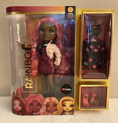 RAINBOW HIGH DARIA Roselyn – Rose (Pinkish Red) Fashion Doll 2 Outfits ...