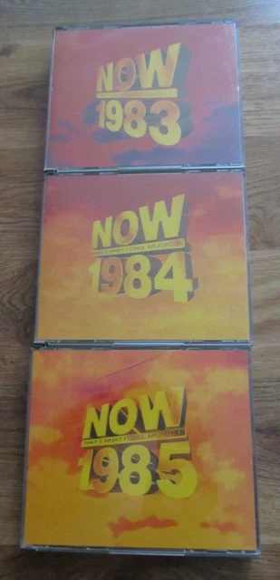 NOW THAT'S WHAT I call music! 1983 - 1984 - 1985 Fat box CD Albums £29. ...