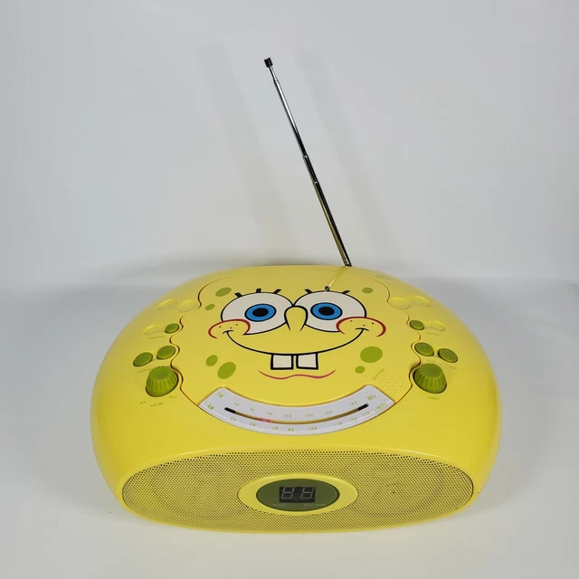 SPONGEBOB SQUAREPANTS RADIO CD Player Boombox Stereo SB225 *Tested ...