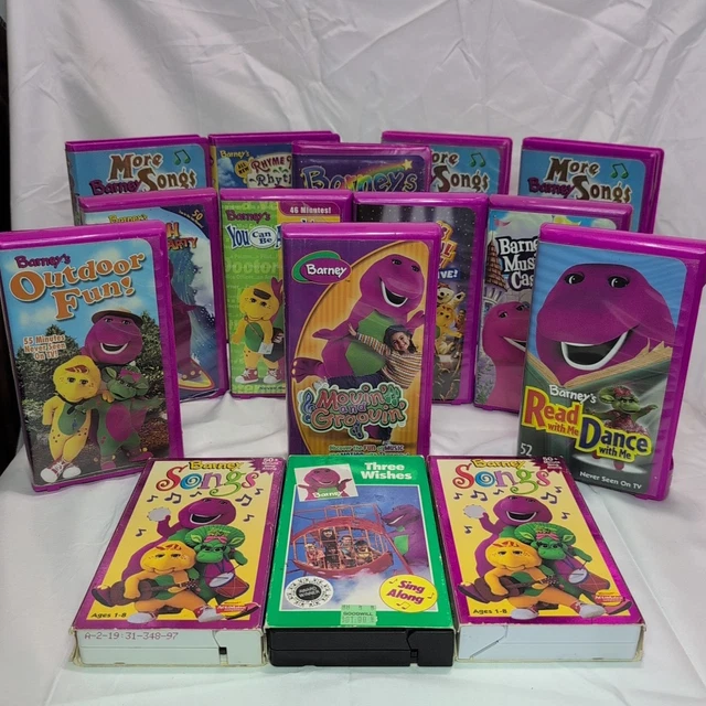 BARNEY HOME VIDEO VHS Lot (14 Tapes/13 Unique Titles) - 1990’s Vintage ...