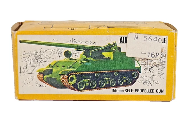 AIRFIX 155MM SELF-PROPELLED Gun Model Kit M40 HO-OO Scale Made In ...