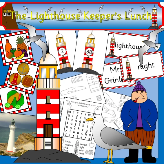 THE LIGHTHOUSE KEEPER'S LUNCH - educational story sack resource pack to ...