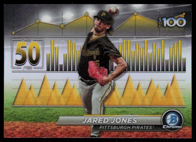 JARED JONES 2024 Bowman Chrome Scout's Top 100 Rc Pittsburgh Pirates # ...