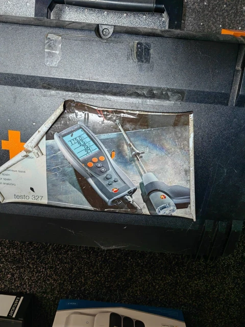 TESTO 327 FLUE Gas Analyser large carry case testo fits all ...