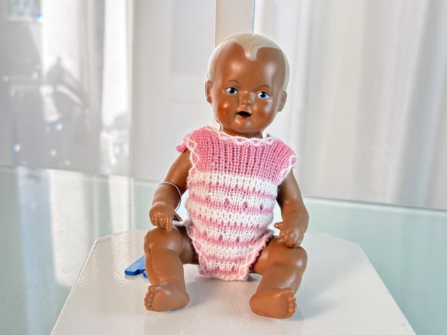 SCHILDKRÖT PUPPE SCHILDKRÖTPUPPE Puppe 16 cm. Top Zustand EUR 29,44 ...