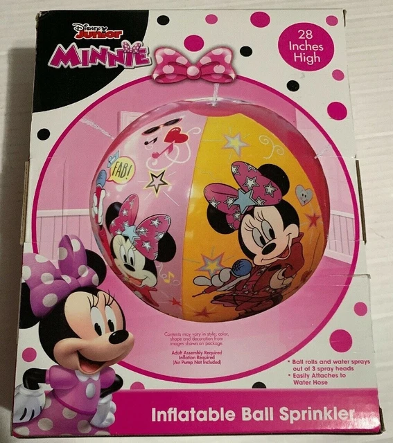 DISNEY JUNIOR MINNIE Mouse 28" Inflatable Ball Sprinkler £20.70 ...