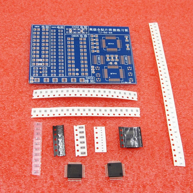 SMT COMPONENTS PRACTICE Board Solder Skill Training Beginner DIY Kit ...