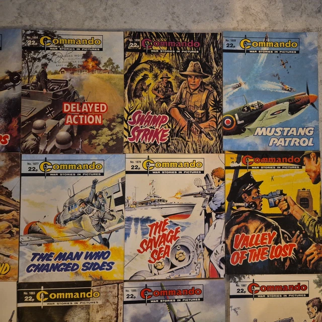 24X COMMANDO War Comics Issue number range 1851 - 1896 Job Lot Bundle ...