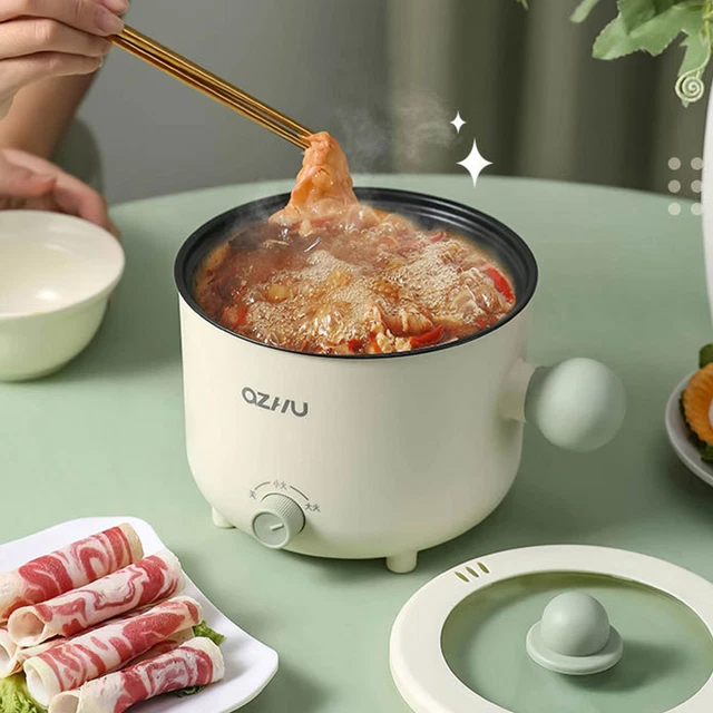 MINI ELECTRIC HOT Pot Portable Rapid Instant Noodles Pan Non-stick Rice ...