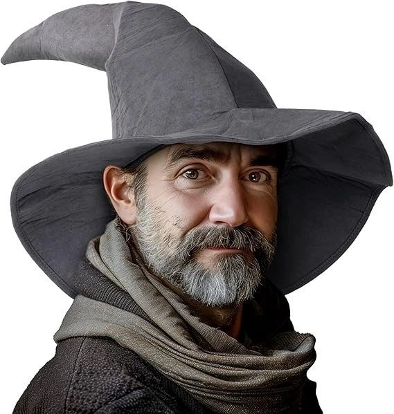 CLASSIC WIZARD HAT for Adults Witch Sorcerer Accessories Costume ...