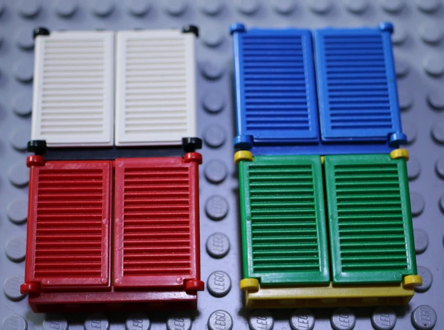 4X LEGO WINDOWS with Shutters Classic 3x4 / 1x4x3 - Choose Mix - City ...