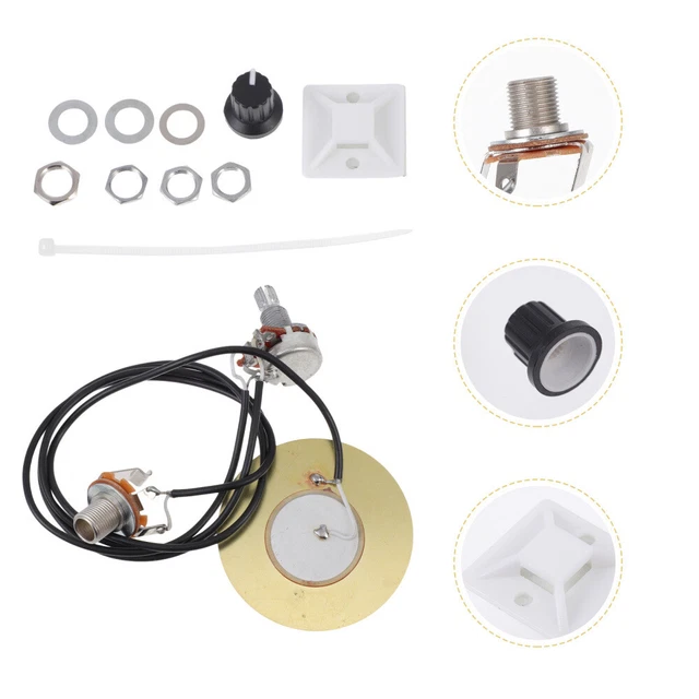 PIEZO PICKUP FOR Electric Guitar Piezoelectric Sensor Practical ...