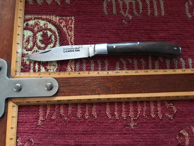 COUTEAU RARE 32 DUMAS AINE ancien antique french doctor knife messer ...
