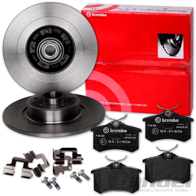 BREMBO BREMSSCHEIBEN 249MM + BELÄGE HINTEN passend für PEUGEOT 308 Limo CC SW EUR 169,90 ...