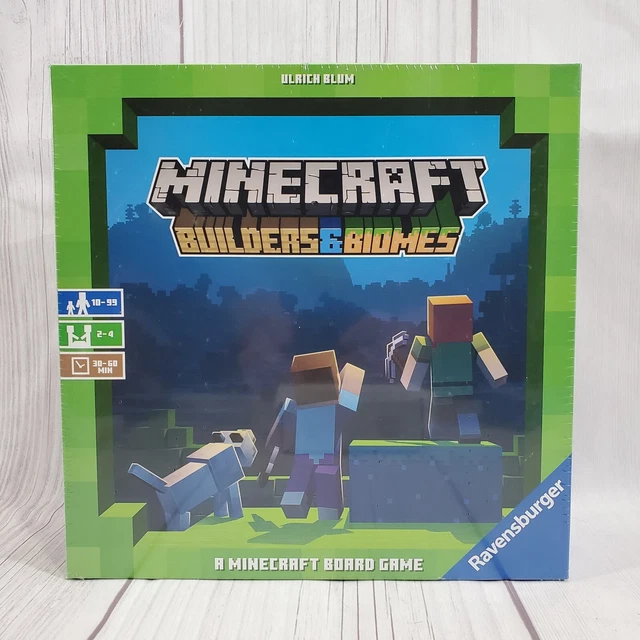 RAVENSBURGER MINECRAFT BUILDERS & Biomes Strategy Board Game Factory ...