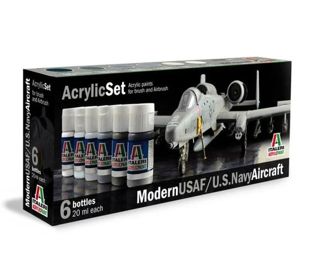 ITALERI ACRYL SET Modern USAF/U.S. Navy Aircraft Plastikmodellbau EUR ...