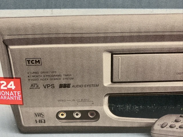 TCM VHS-VIDEORECORDER 6-KOPF NEU inkl. OVP NEW - 2 JAHRE GARANTIE EUR ...