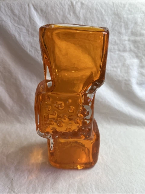 1960’S BAXTER WHITEFRIARS drunken bricklayer vase tangerine 9673 Art ...