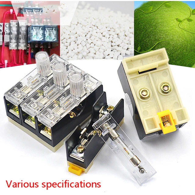 SINGLE AND DOUBLE Rail Card Fuse Holder Fs-101 102 103 With Lamp 6*30 ...