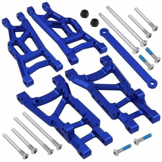 ALUMINUM FRONT&REAR SUSPENSION A-Arms Set Tie Bar For Traxxas Slash 2WD ...