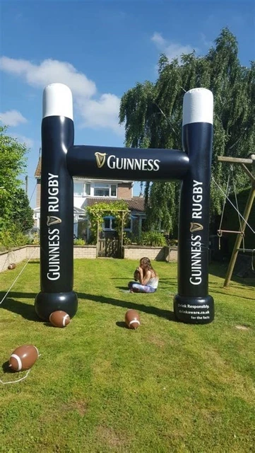 GUINNESS INFLATABLE RUGBY Posts £19.99 - PicClick UK