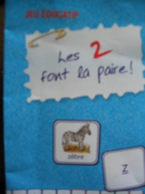 JEU ÉDUCATIF POUR apprendre l alphabet à partir de 3 ou 4 Ans EUR 8,90 ...