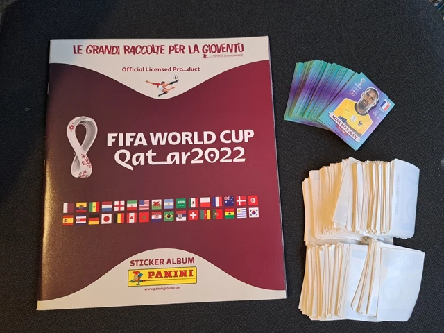 ALBUM PANINI QATAR 2022 World Cup Italiano Vuoto + 85 Figurine div ...