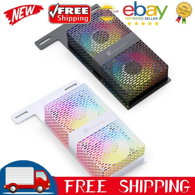 RAM HEATSINK COOLER 4Pin PWM Dual 5020 Fans 5V 3PIN ARGB for DDR4 DDR5 ...