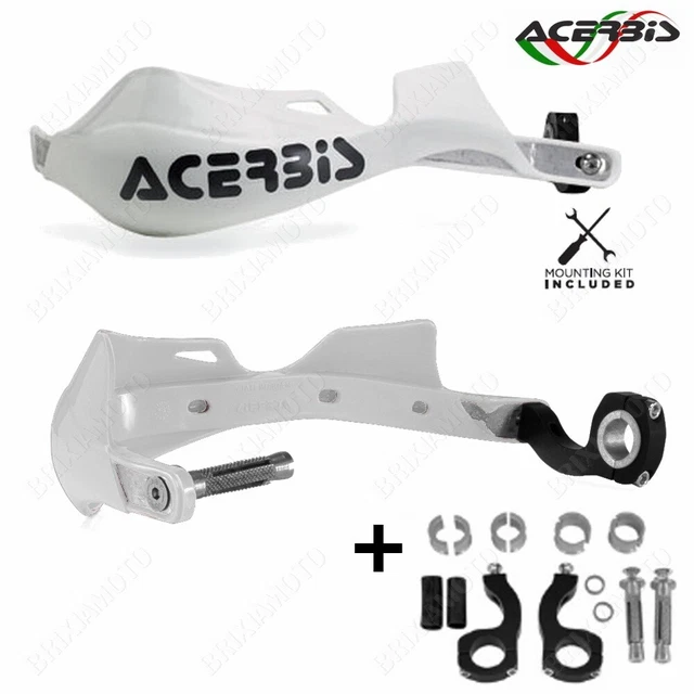 COPPIA PARAMANI ACERBIS RALLY PRO BIANCO VOR 500 492 Enduro 1998-1999 ...