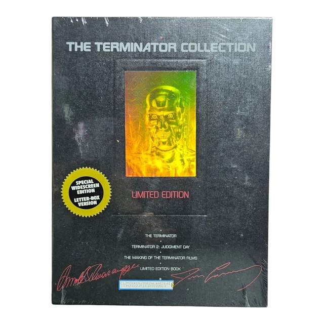 THE TERMINATOR COLLECTION Limited Edition Box Set-3 VHS-Collectors Book ...