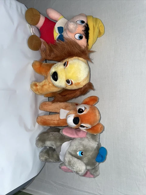 VINTAGE WALT DISNEY’S Animated Film Classic Plush Stuffed Animal Lot ...