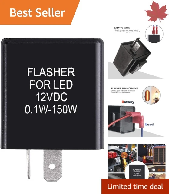 VERSATILE LED TURN Signal Flasher Relay - Fix Hyper Flashing - Reliable ...