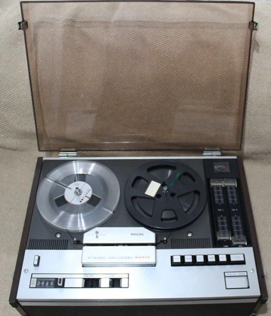 PHILIPS N4414 VINTAGE Reel To Reel Tape Recorder Preamp Player £59.99 ...