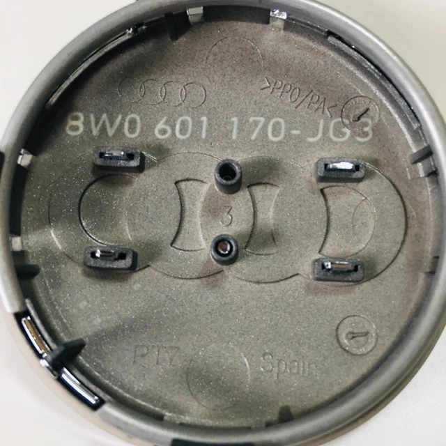 ORIGINAL AUDI NABENDECKEL Radkappen Felgendeckel Nabenkappen 60mm ...