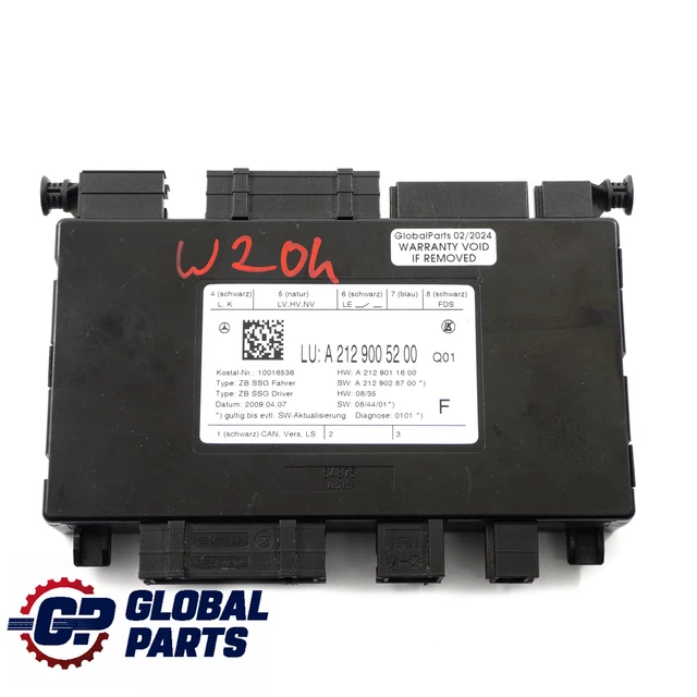SEAT MODULE MERCEDES W204 W212 Memory Control Unit Driver's Side ...