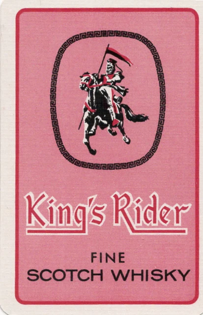 RARE VINTAGE &WHISKY - Kings Rider (Pink Card)" SINGLE Play Card £1.25 ...