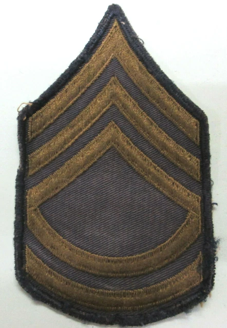 US ARMY AIR Force - UN Galon TECHNICAL SERGEANT fond toile bleue 1947 ...