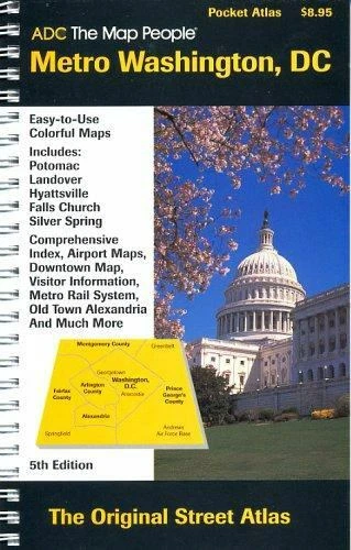 ADC THE MAP People Metro Washington, DC. Pocket Atlas (Laminated ...