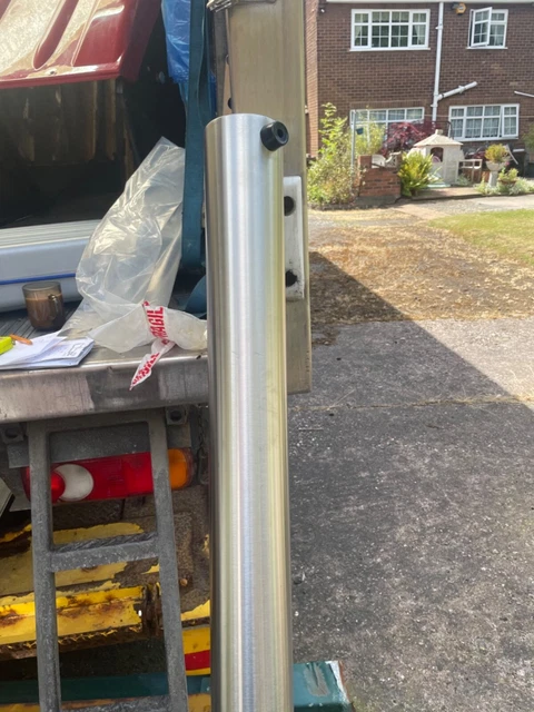 STAINLESS STEEL SECURITY bollards car park driveway pathway £85.00 ...